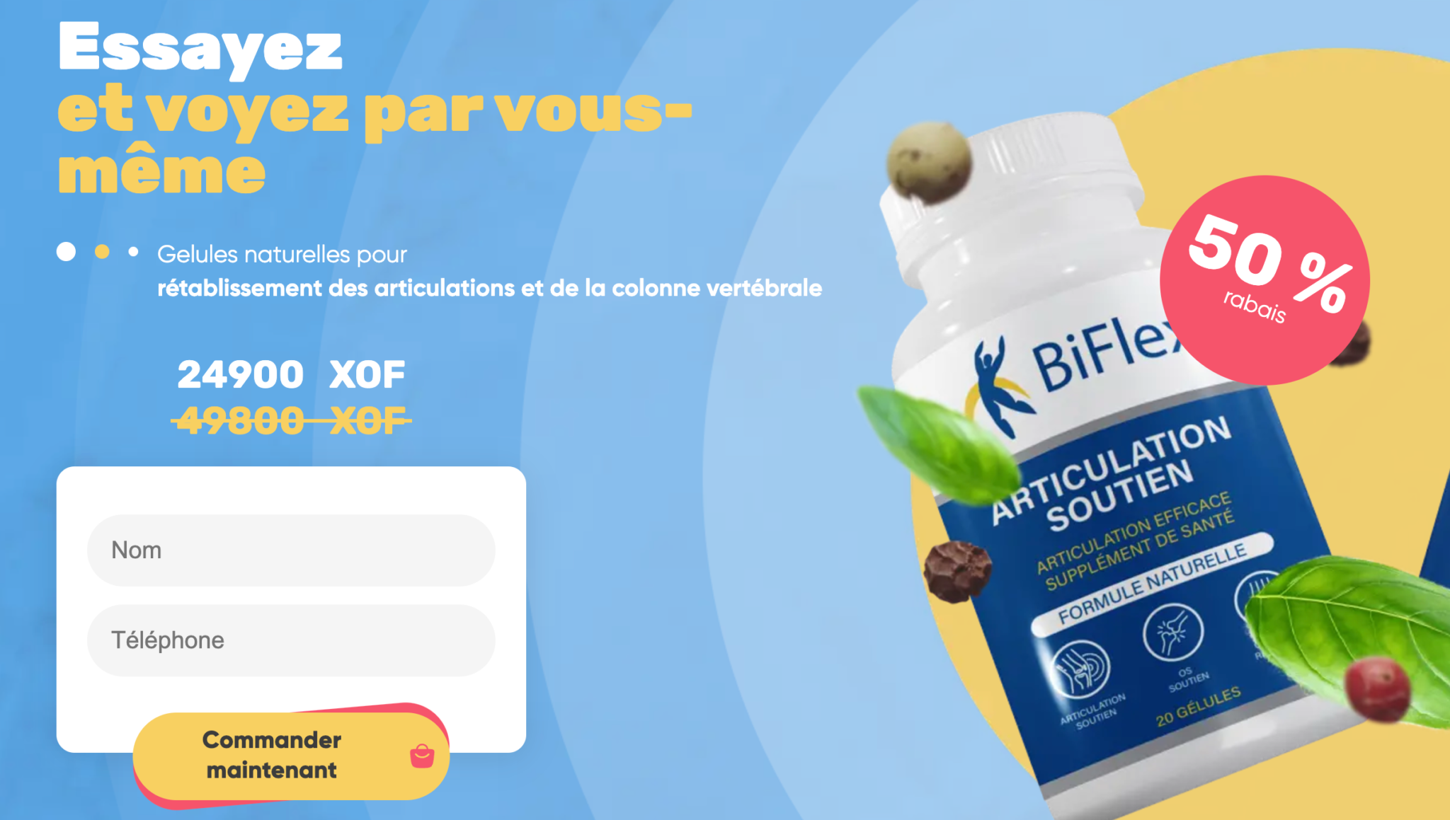 BiFlex Gélules : Chemin vers des articulations flexibles et sans douleur